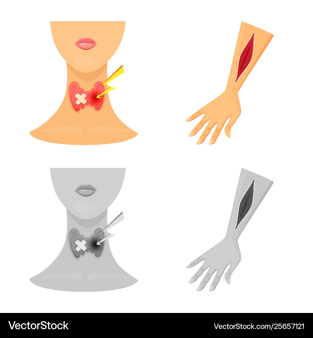 Design medical and pain icon set Royalty Free Vector Image