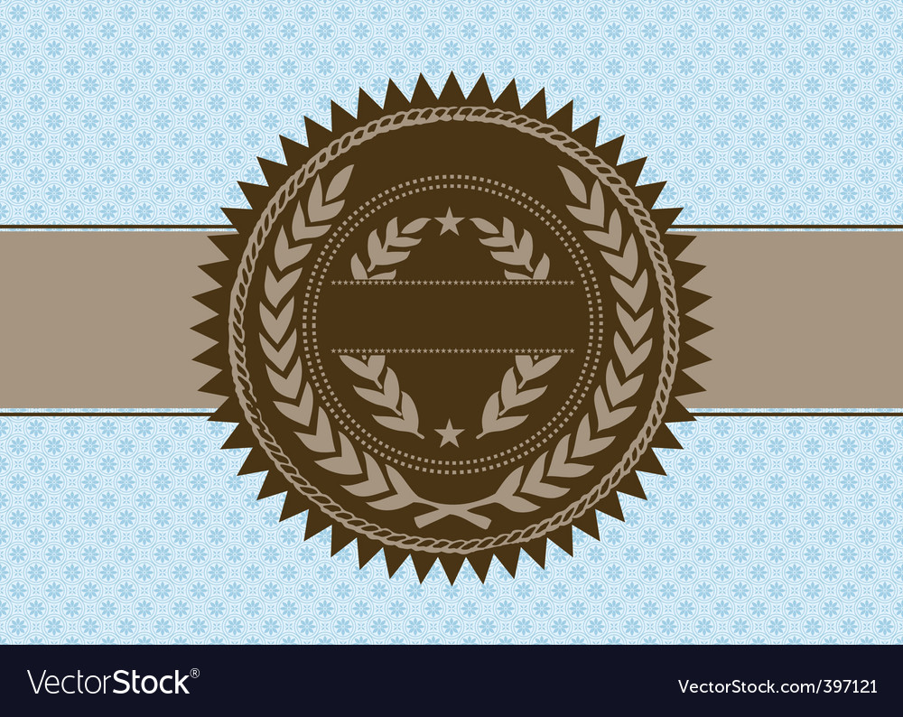 Heraldic bookmark Royalty Free Vector Image - VectorStock