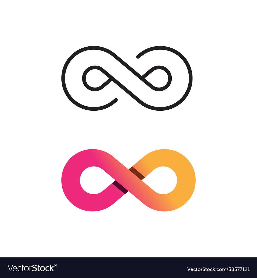 Infinity design icon Royalty Free Vector Image