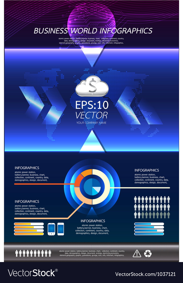 Infographic business Royalty Free Vector Image
