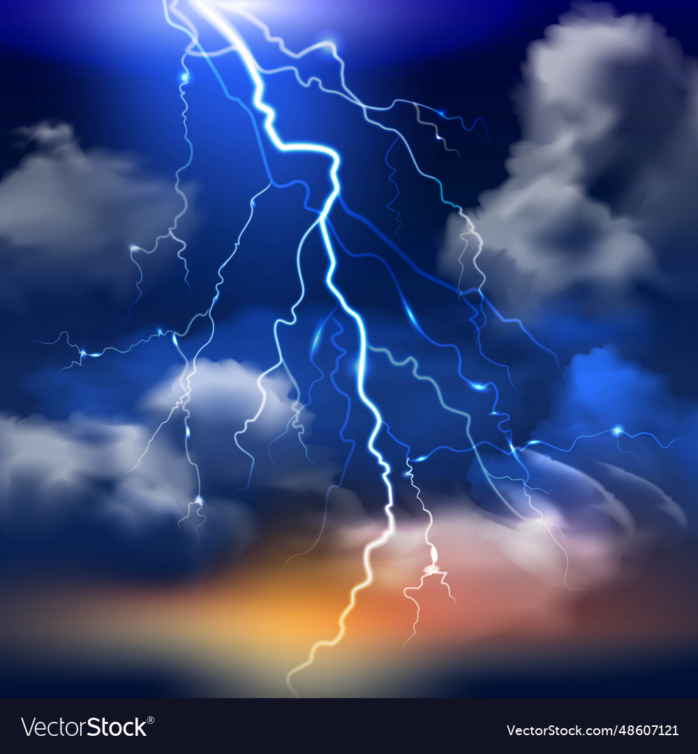 Lightning background Royalty Free Vector Image