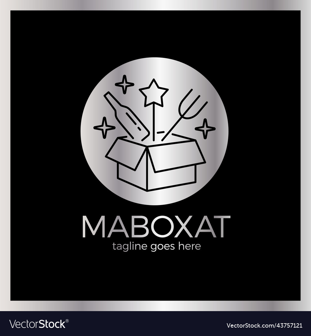 Magic food box logo Royalty Free Vector Image - VectorStock