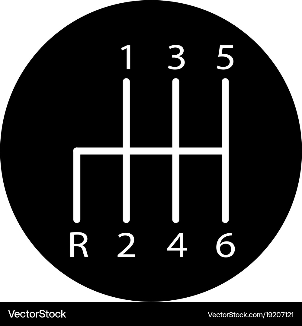 Manual Transmission Icon Royalty Free Vector Image
