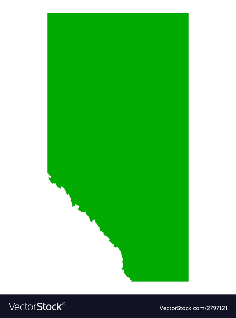 Map alberta Royalty Free Vector Image - VectorStock