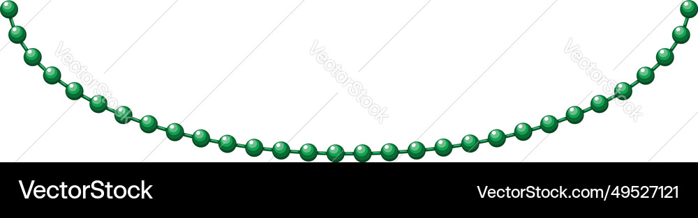 Mardi gras carnival beads Royalty Free Vector Image