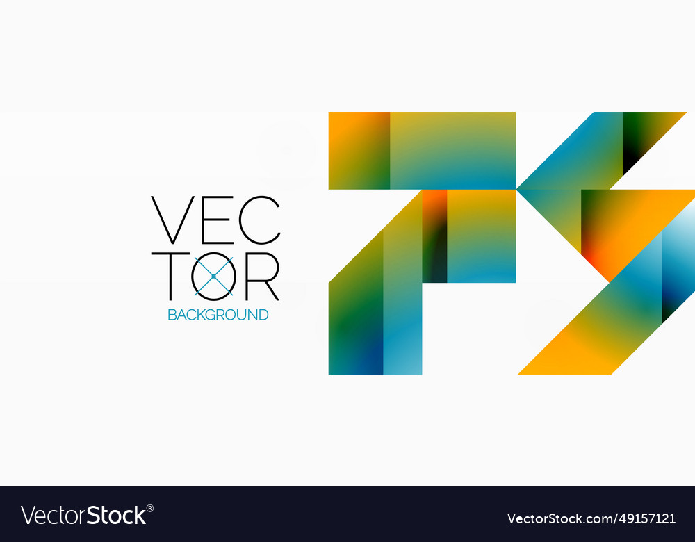 Minimalist elegance - lines squares triangles Vector Image