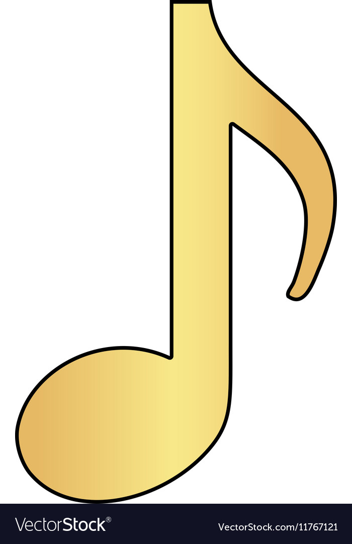 Music note computer symbol Royalty Free Vector Image