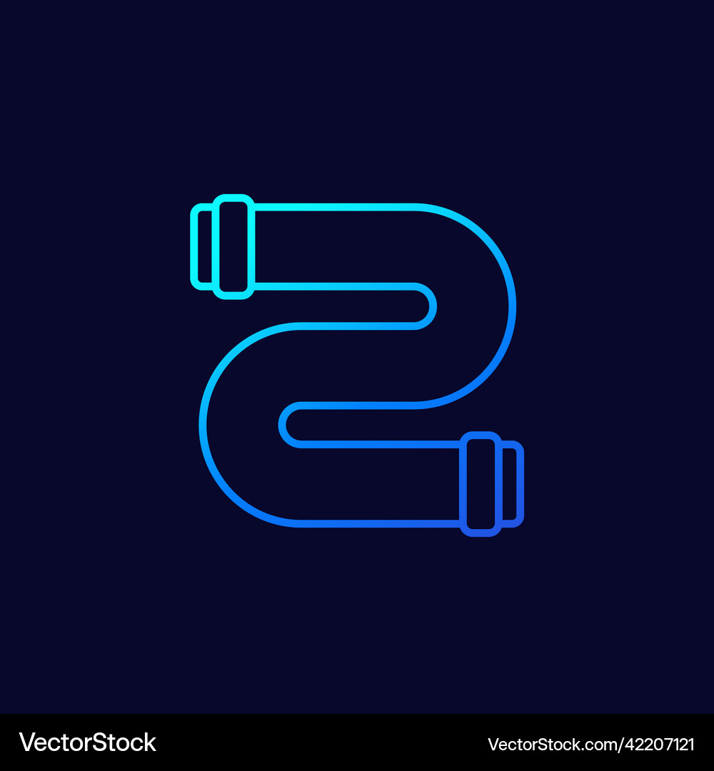 Pvc pipe line icon Royalty Free Vector Image - VectorStock