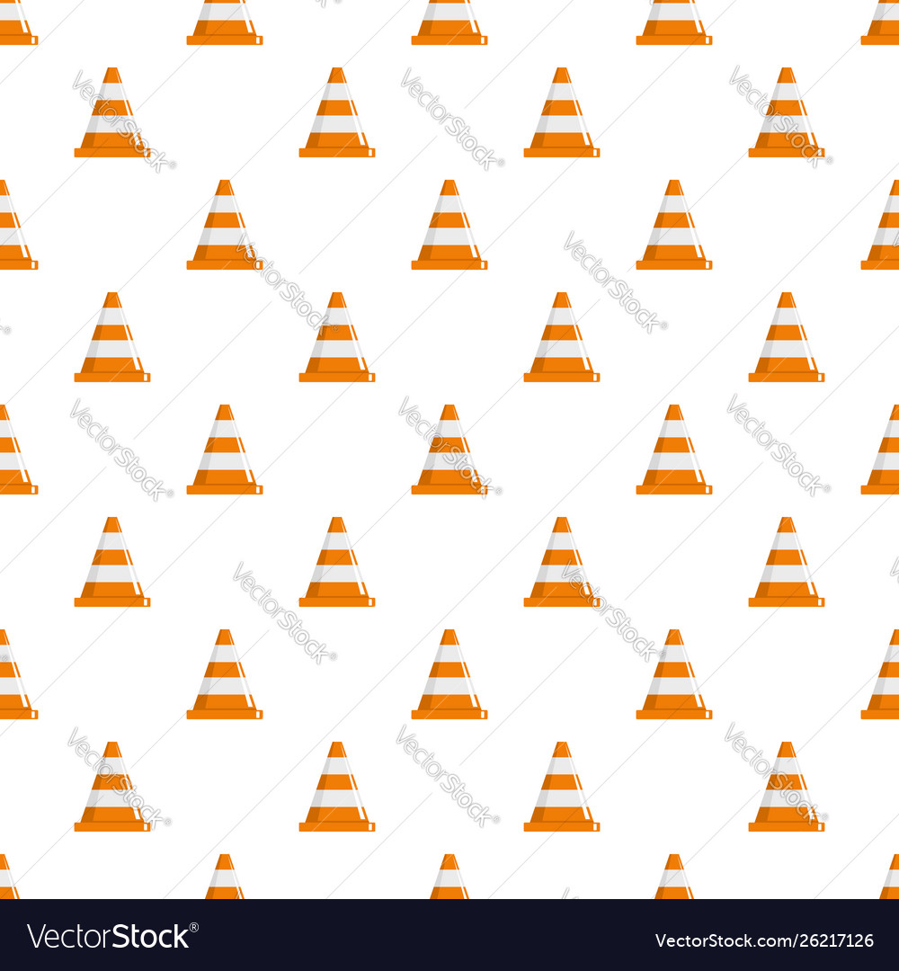 Cone pattern seamless Royalty Free Vector Image