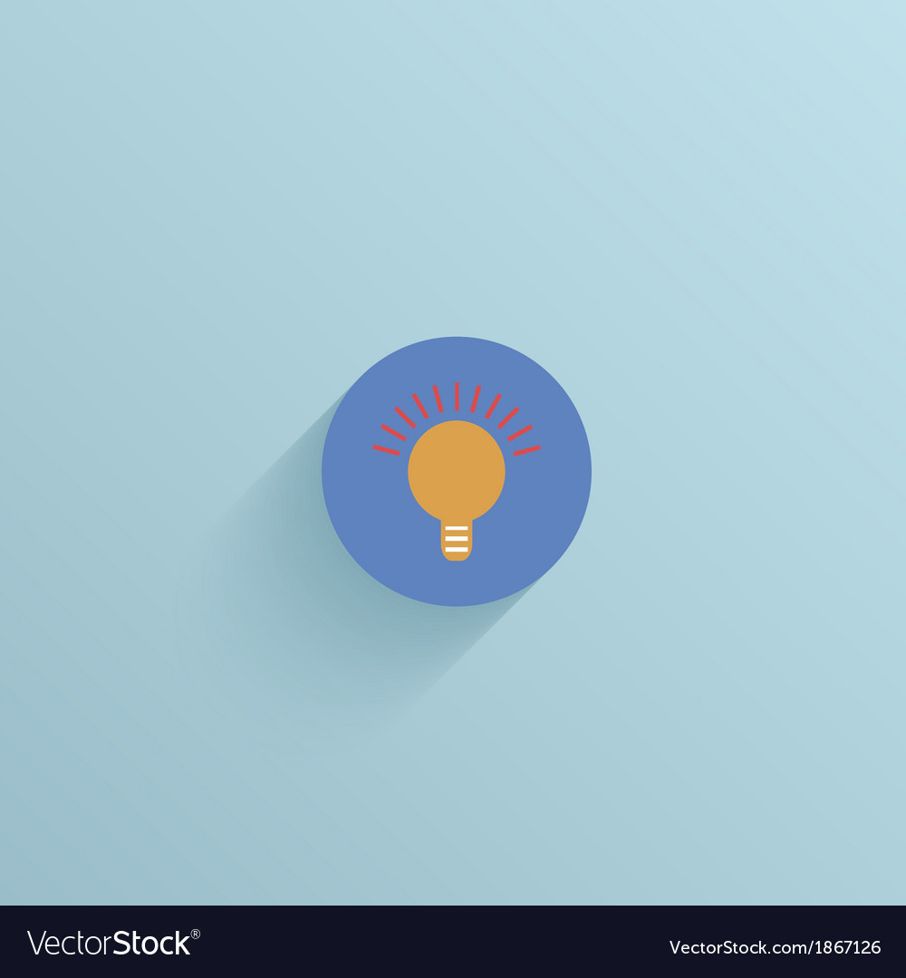 Flat circle icon on blue background eps10 Vector Image