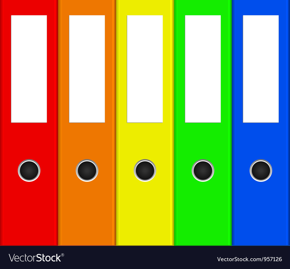 Folders Royalty Free Vector Image - VectorStock