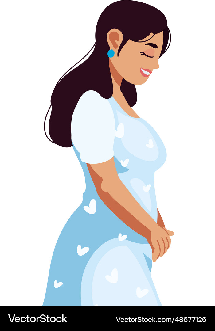 Months pregnant woman maternal Royalty Free Vector Image