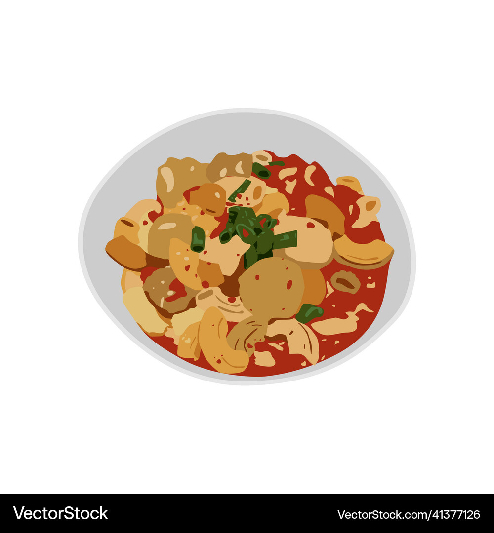 Seblak indonesian food design Royalty Free Vector Image