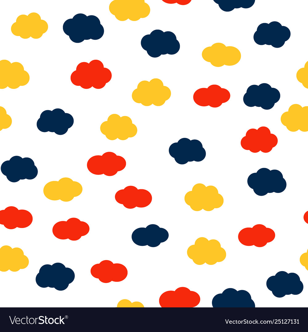 Cloudy sky seamless pattern texture Royalty Free Vector