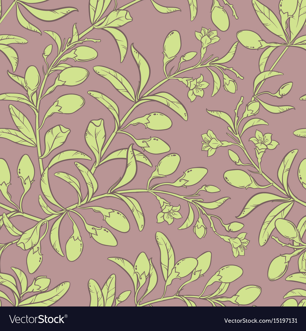 Goji seamless pattern Royalty Free Vector Image