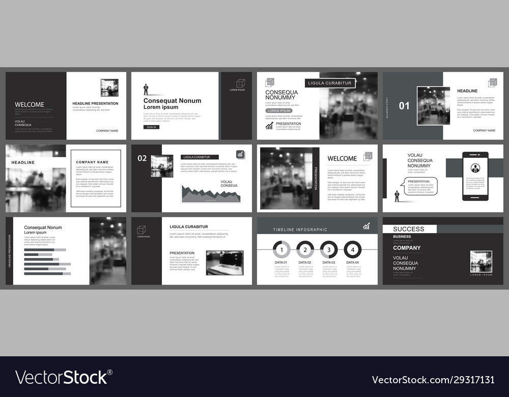 Presentation and slide layout template design Vector Image