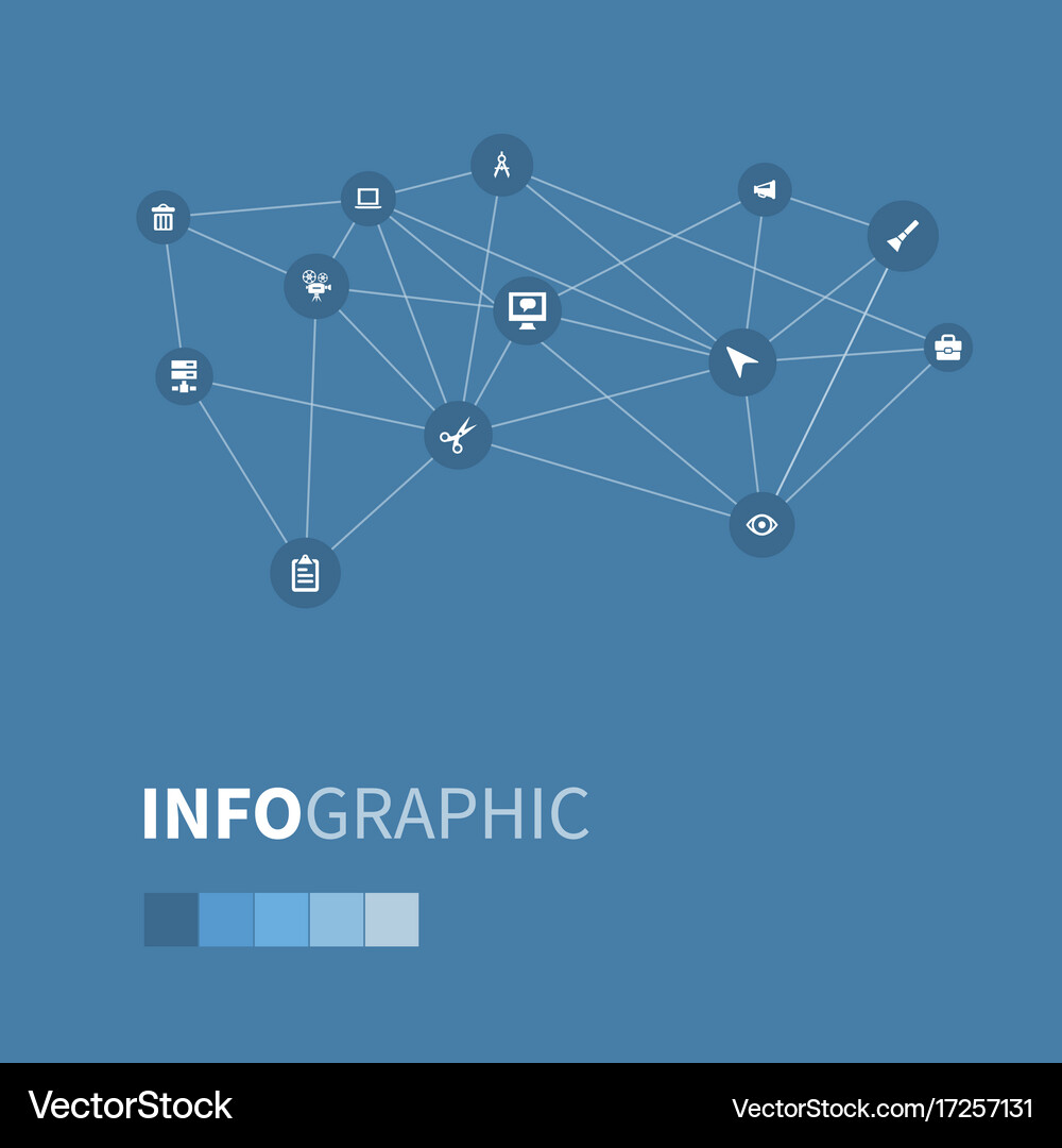 Set of simple design icons Royalty Free Vector Image