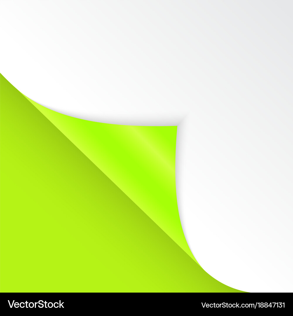 Shape bent angle is free for filling green Vector Image