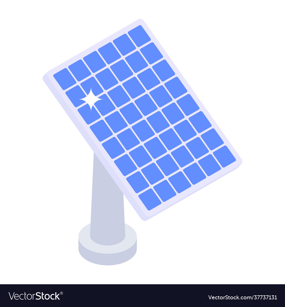 Solar panel Royalty Free Vector Image - VectorStock