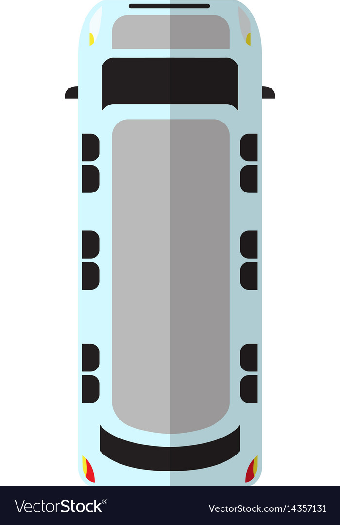 Van top view Royalty Free Vector Image - VectorStock