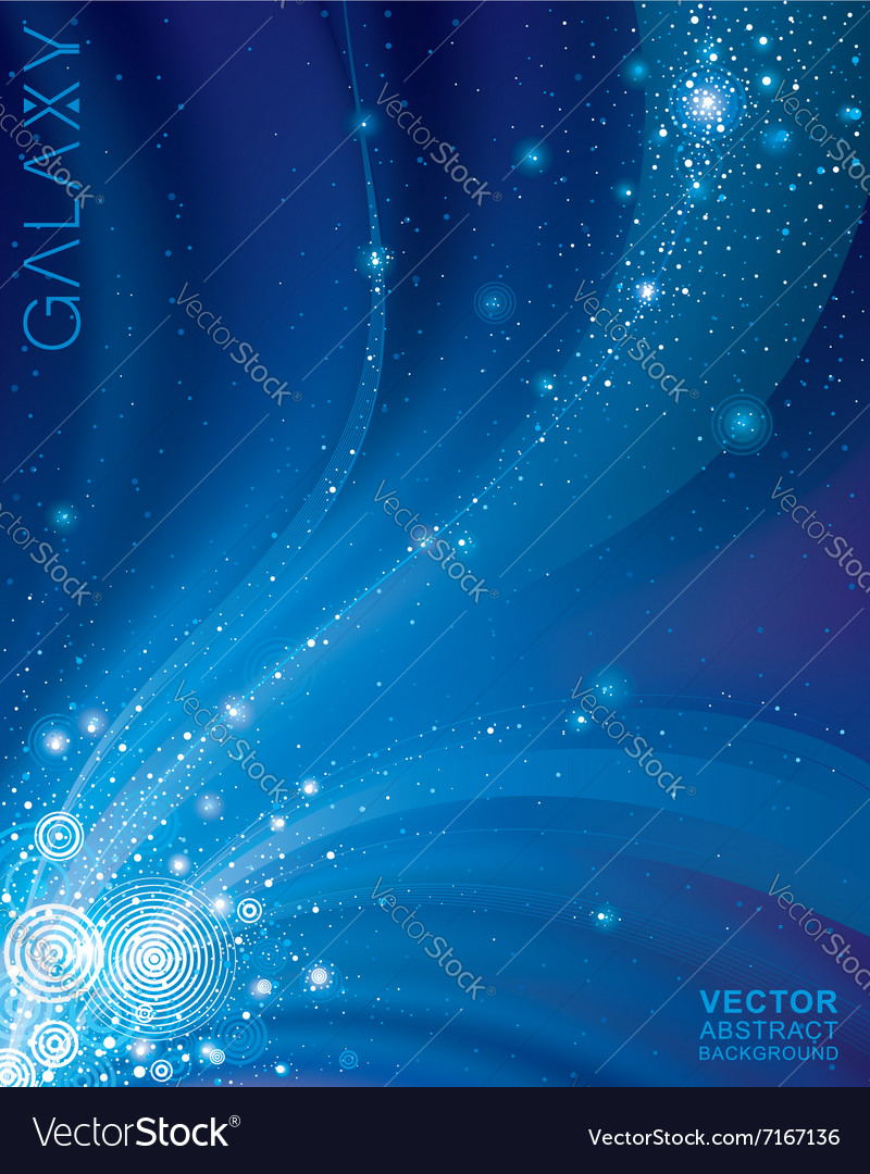 Abstract starry space Royalty Free Vector Image