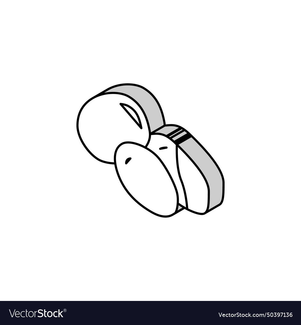 Chip Potato Vegetable Isometric Icon Royalty Free Vector