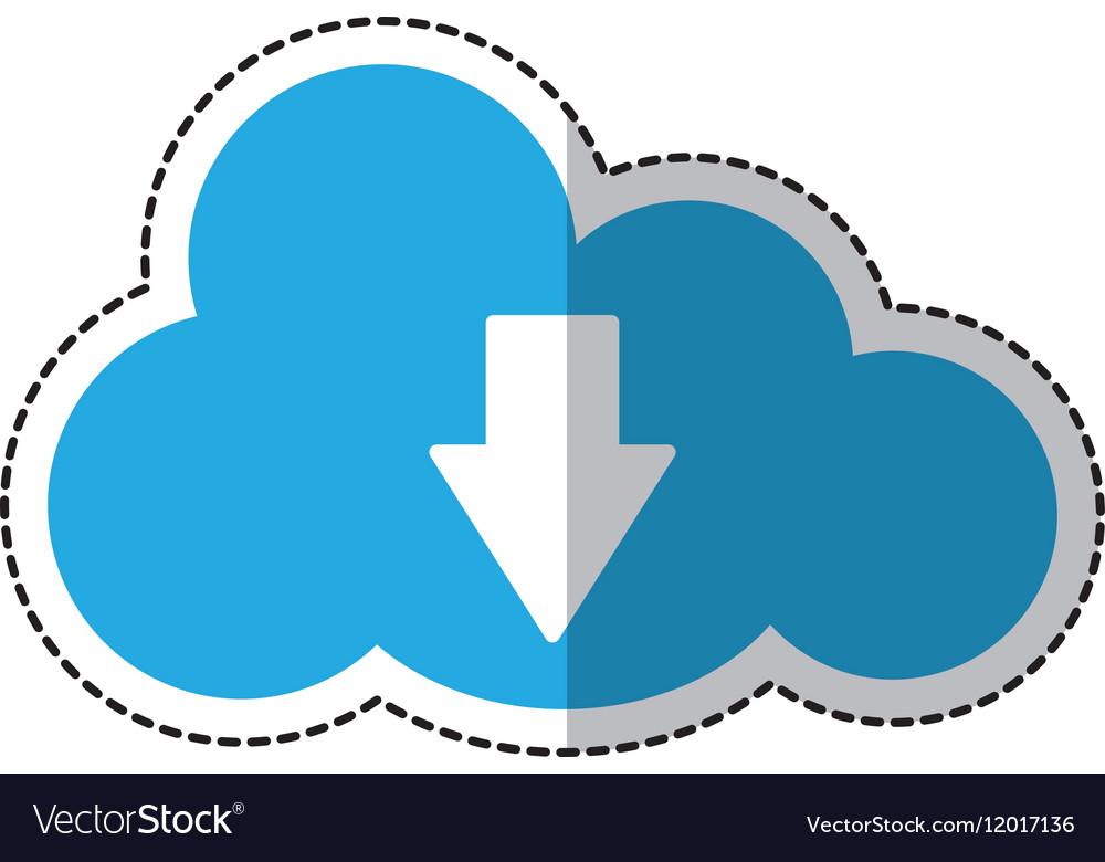 Cloud storage design Royalty Free Vector Image