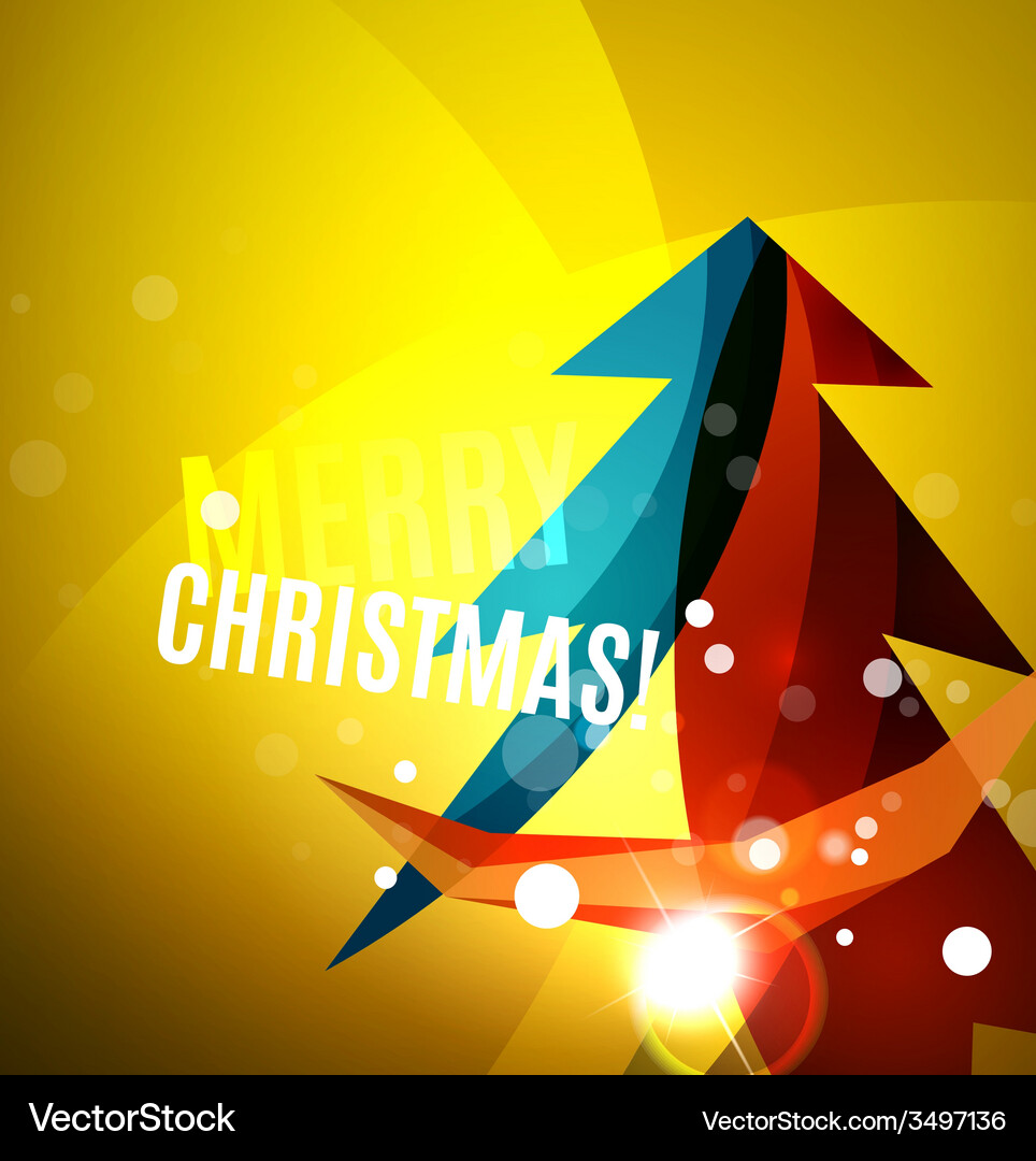Colorful bright shiny christmas card Royalty Free Vector