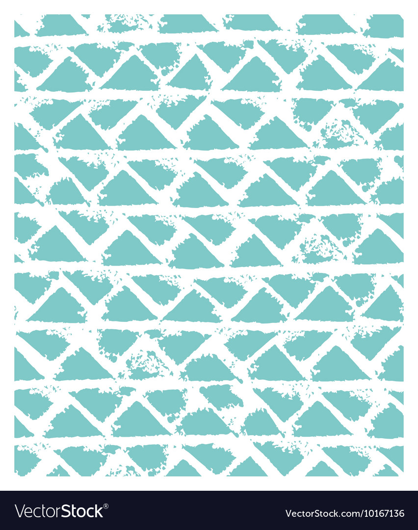 Creative hand drawn background with triangles Vector Image