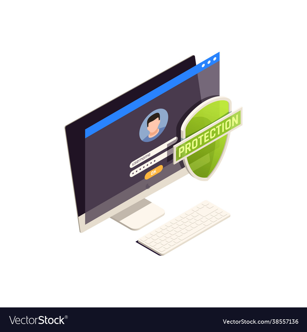 Data protection icon Royalty Free Vector Image