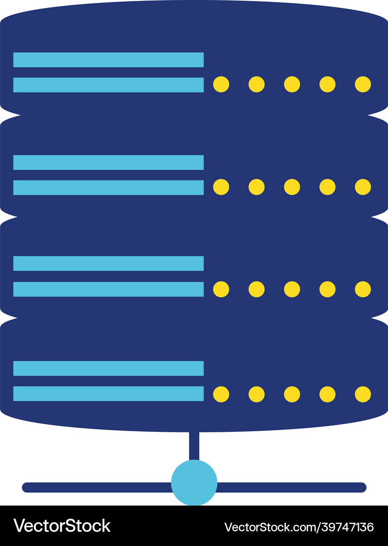 Dataserver center network Royalty Free Vector Image