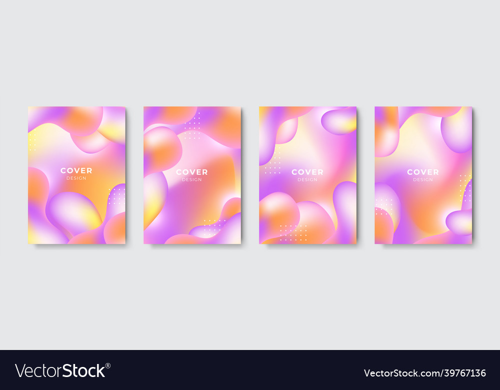 Gradient flowing geometric pattern background Vector Image