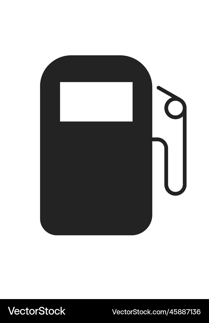 Petrol or fuel refill icon on white background Vector Image