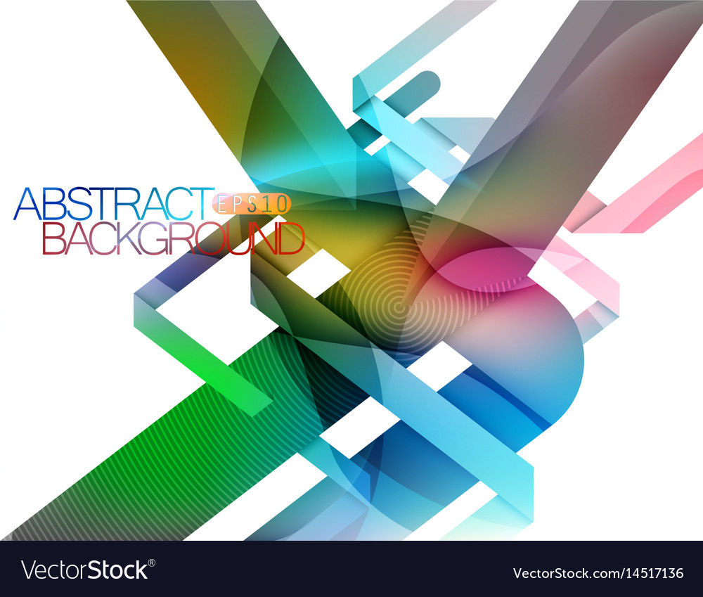 Translucent shape colors Royalty Free Vector Image