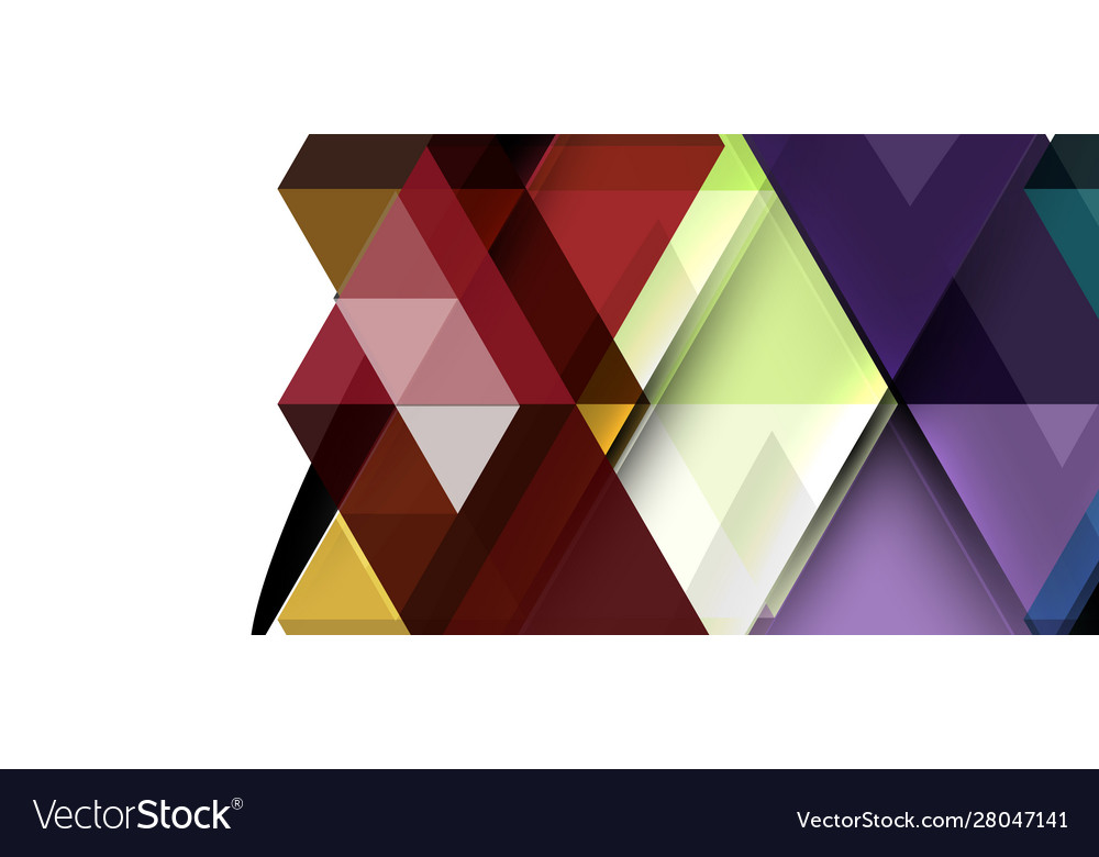 Abstract concept triangle graphic element Vector Image