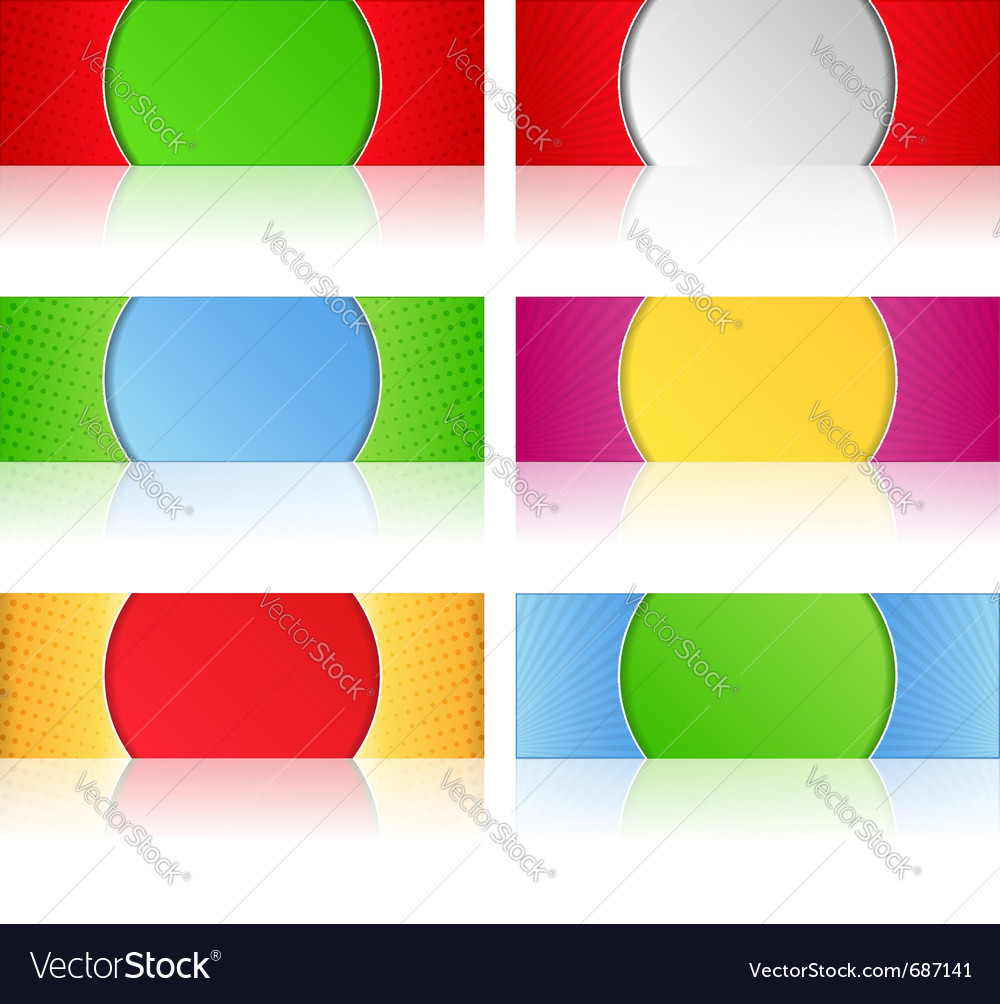 Banners Royalty Free Vector Image - VectorStock