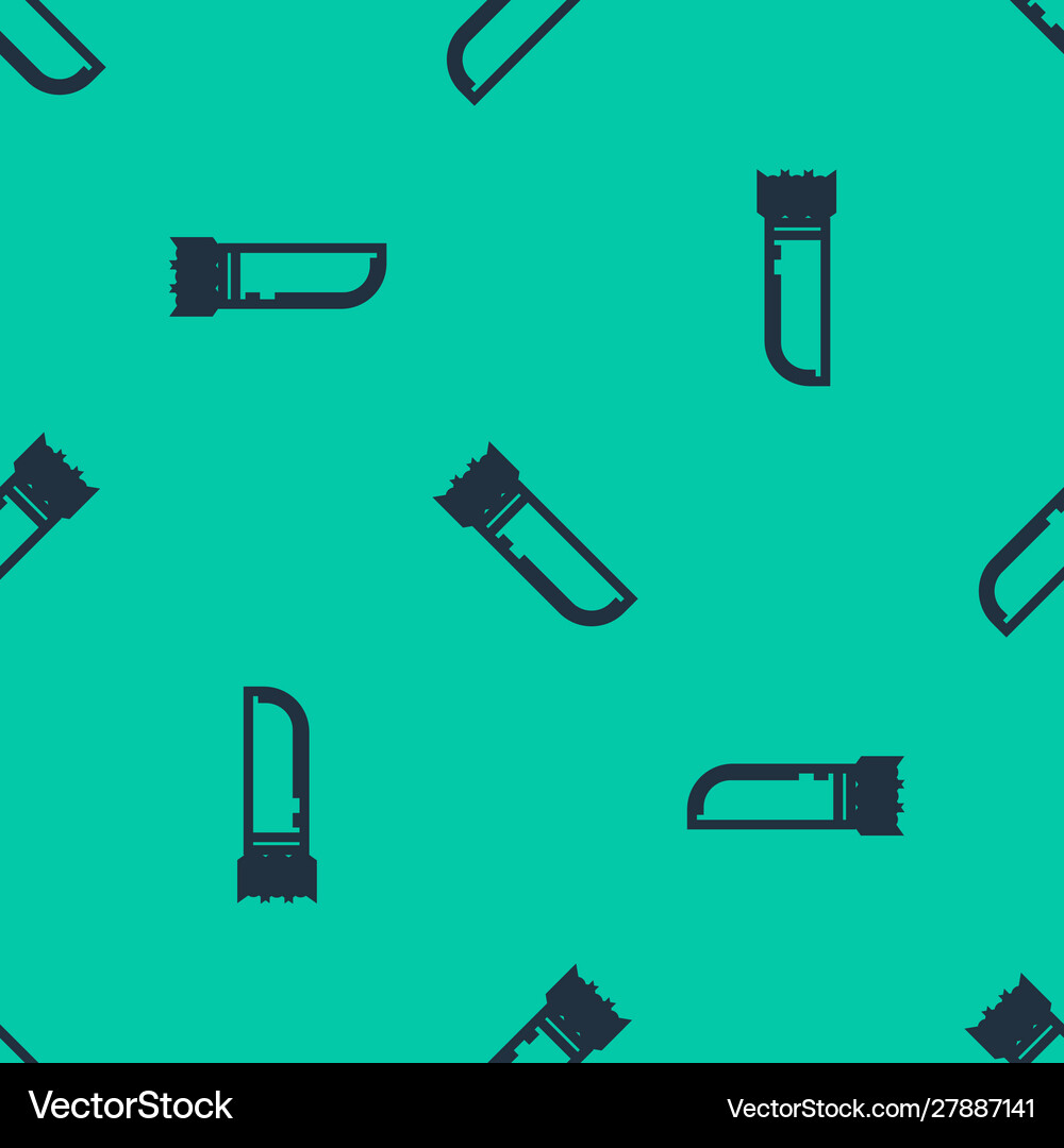 Blue line quiver with arrows icon isolated Vector Image