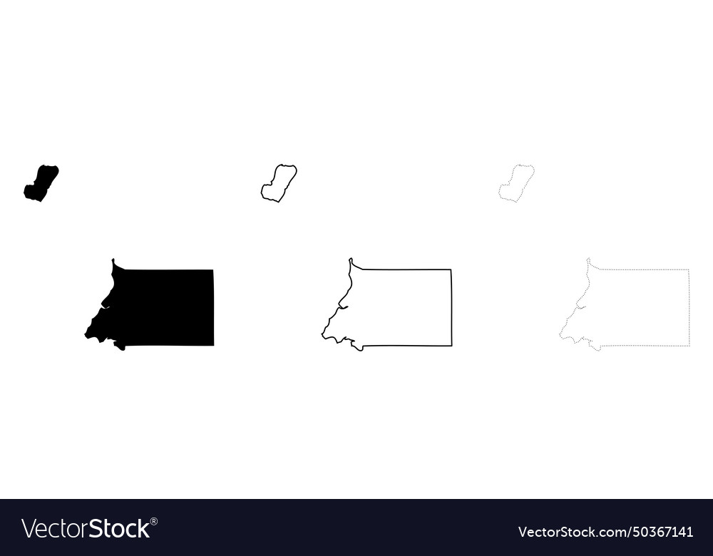 Equatorial Guinea Country Map Silhouette Vector Image
