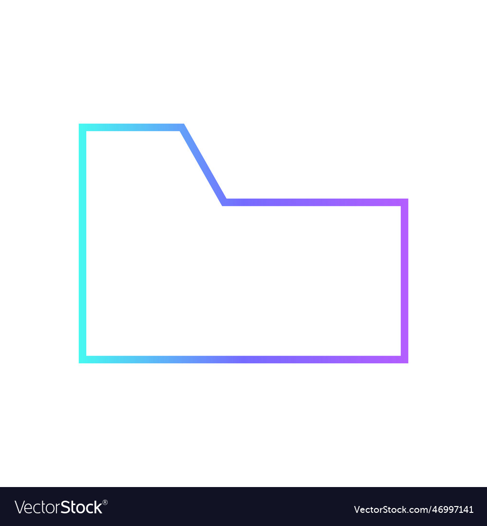 Folder data analysis icon with blue duotone style Vector Image