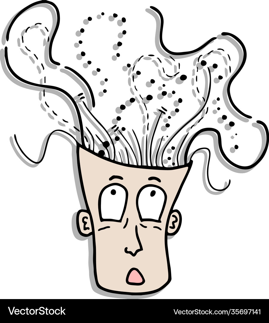 Imaginative head Royalty Free Vector Image - VectorStock