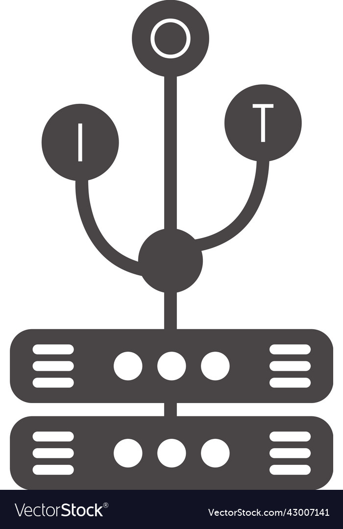 Internet Things Logo Iot Concept Royalty Free Vector Image