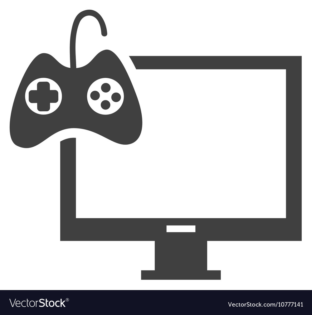 Monitor computer device Royalty Free Vector Image