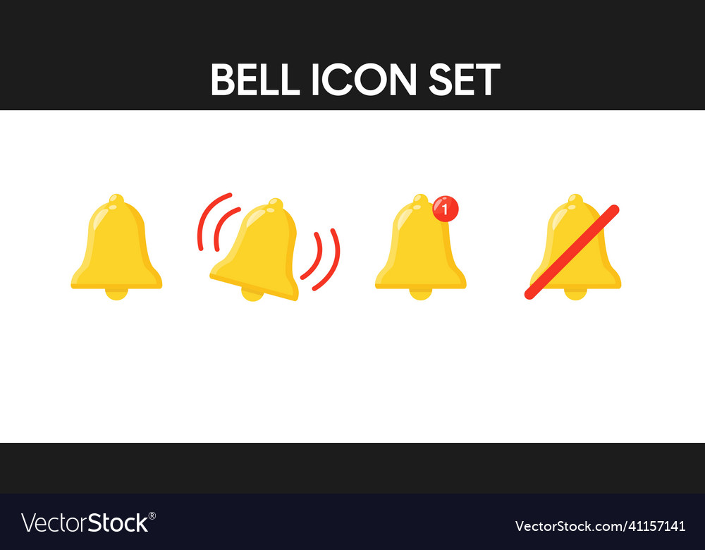 Notification ring icon Royalty Free Vector Image