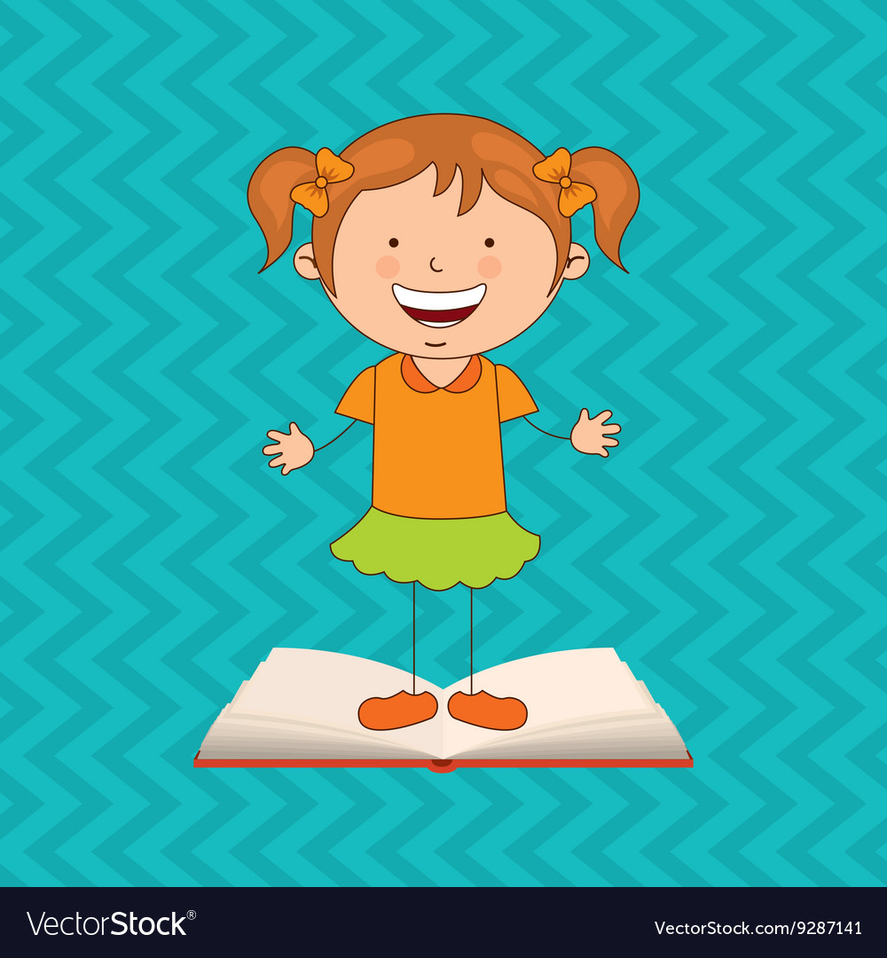 Small students design Royalty Free Vector Image