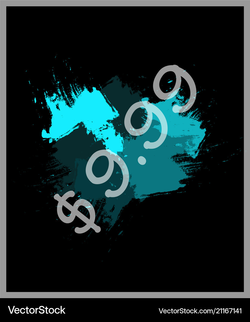 Watercolor splash frame sale banner Royalty Free Vector