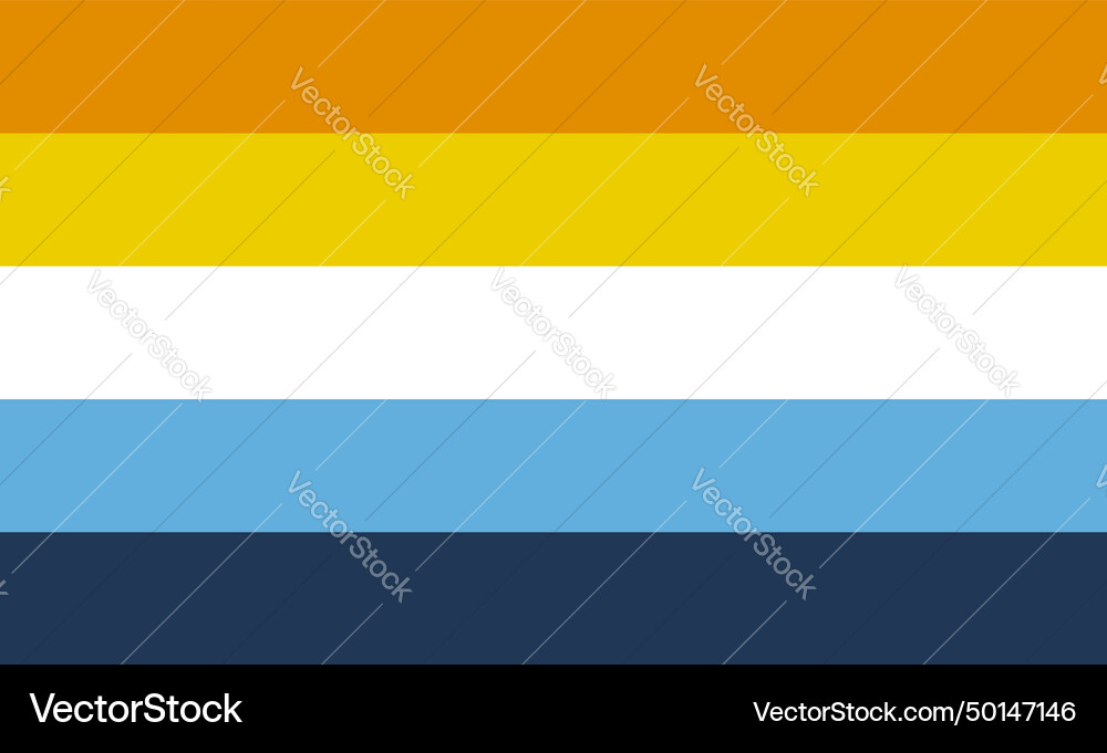 Aroace flag symbol of the intersection Royalty Free Vector