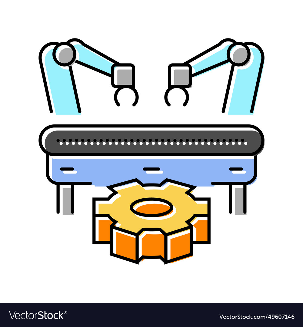 Custom Manufacturing Engineer Color Icon Vector Image