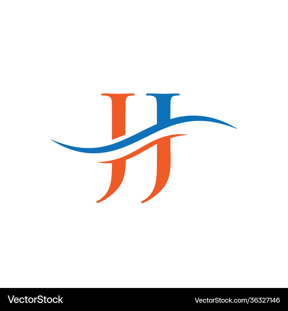 Initial jj letter business logo design template Vector Image