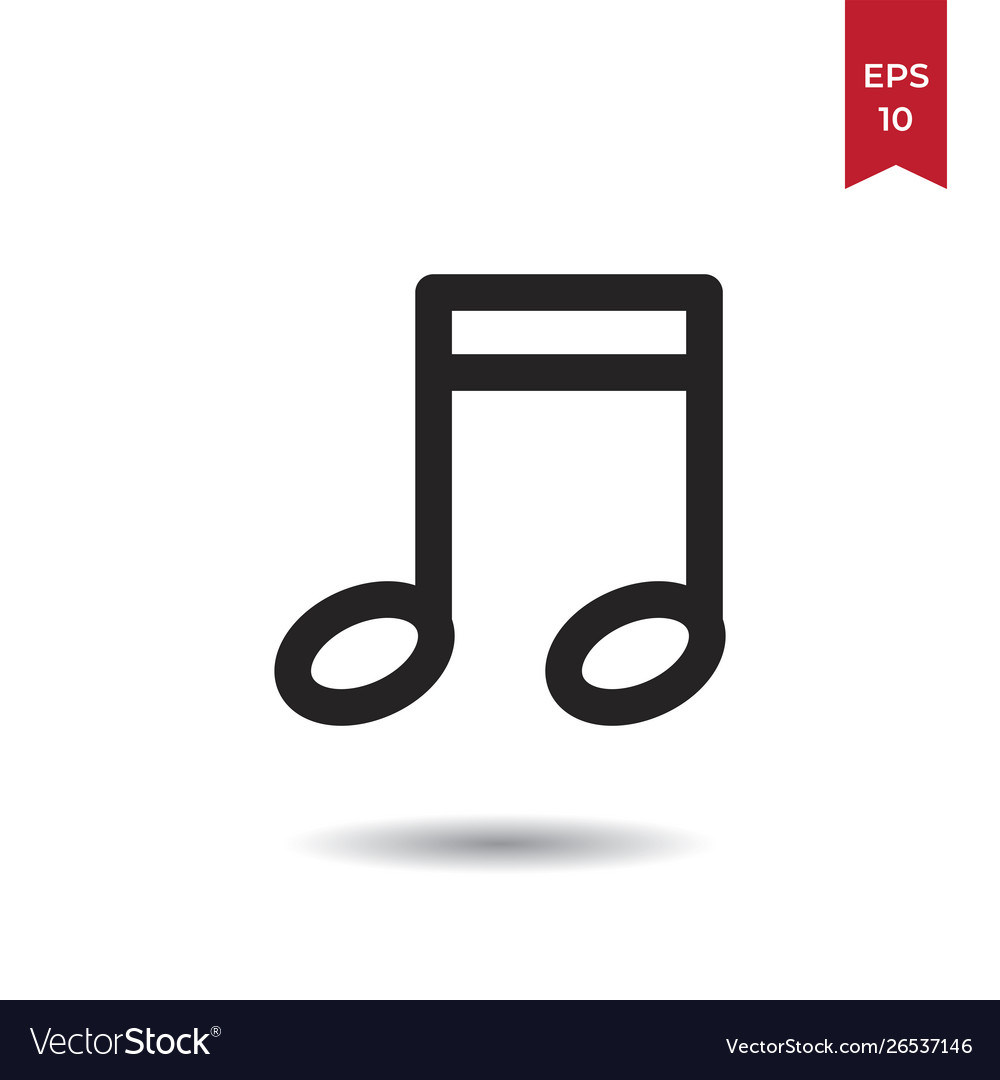 Musical note icon Royalty Free Vector Image - VectorStock