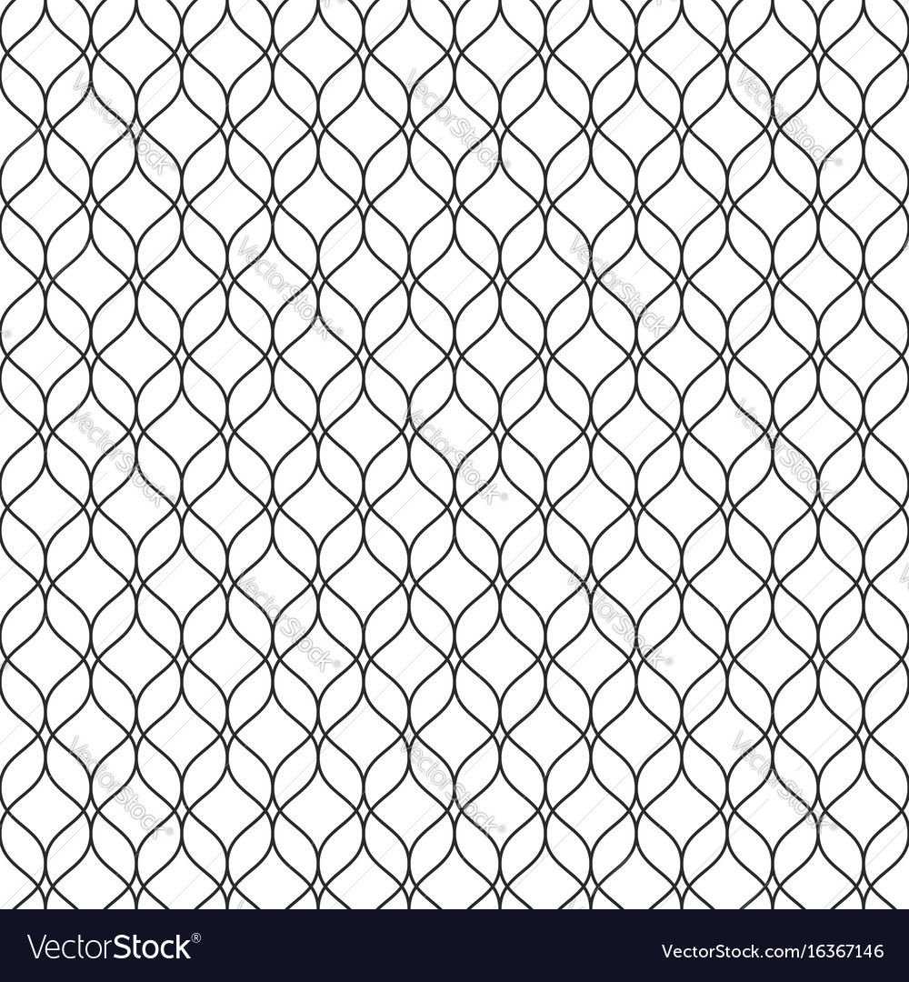 Seamless pattern thin vertical wavy lines mesh Vector Image